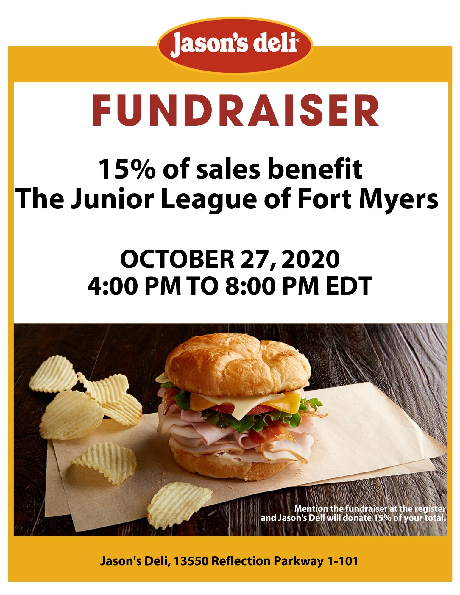 Jason’s Deli Give Back Night – JL Fort Myers